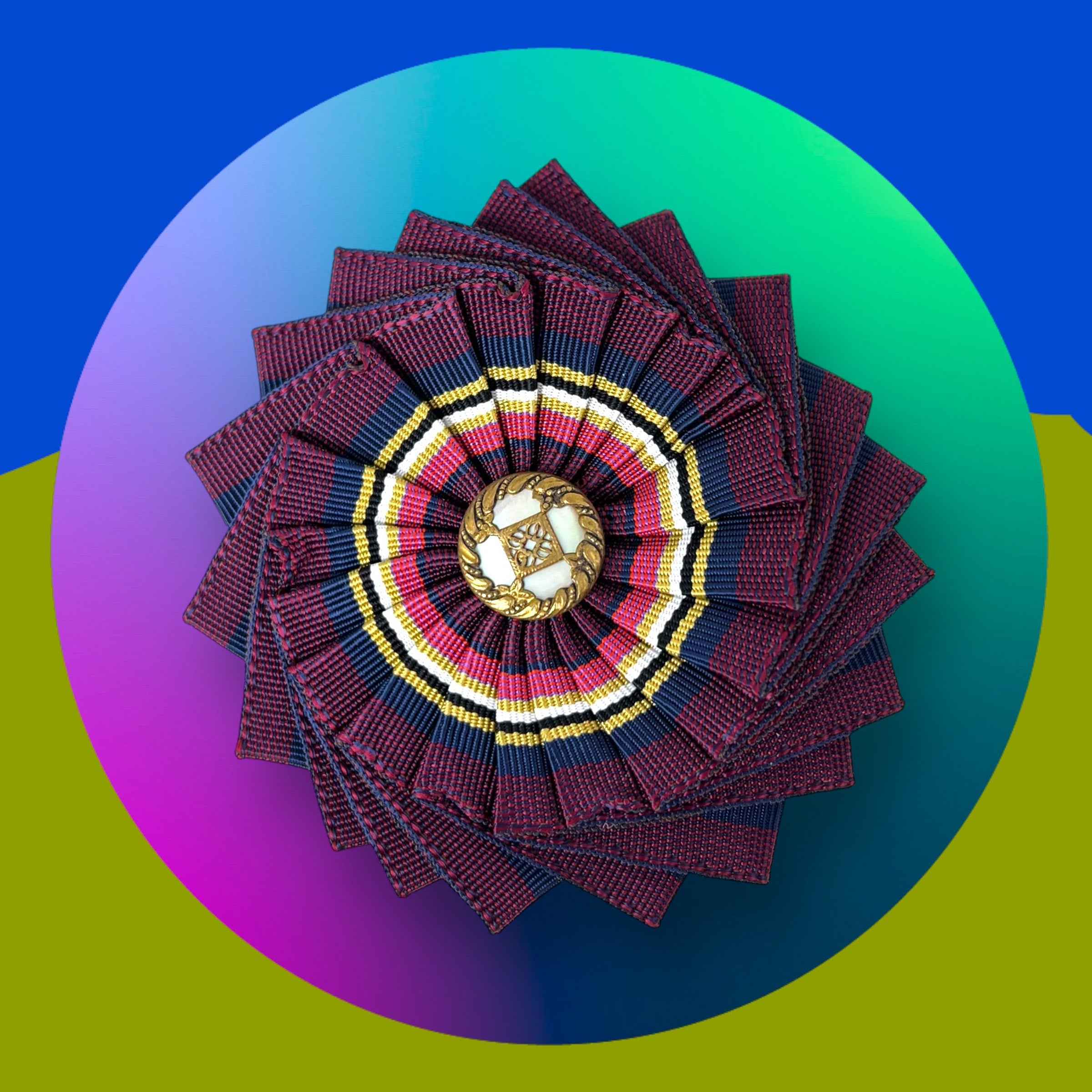 Cockade Ribbon Button Brooches – Gwendolyne Hats